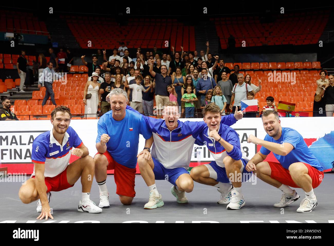 L-R Czech tennis players Tomas Machac, Jaroslav Navratil - non-playing ...