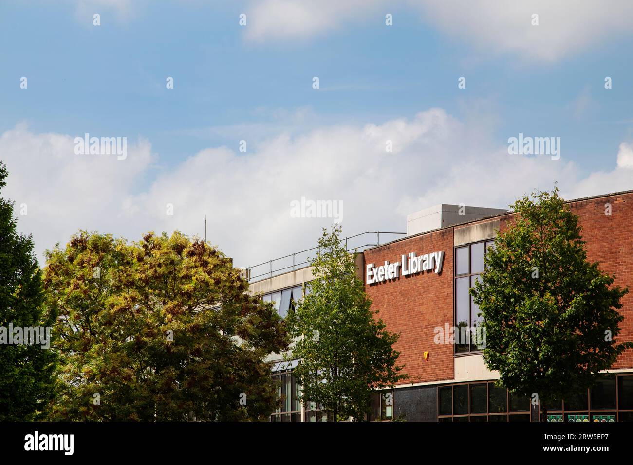 Exeter library, Devon Stock Photo - Alamy