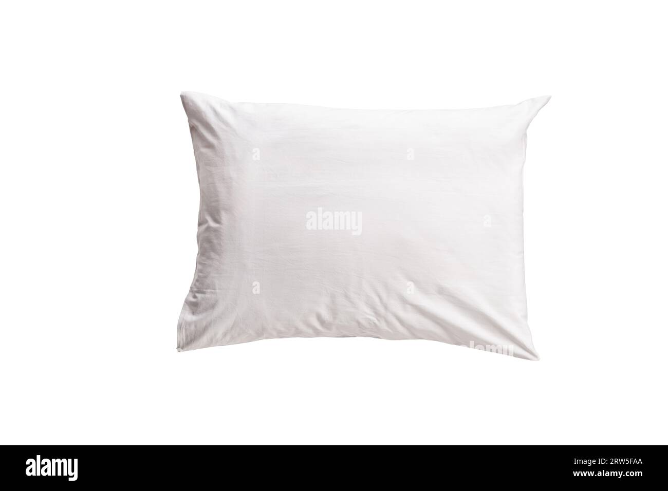 Front view of a white pillow isolated on white background Stock Photo ...