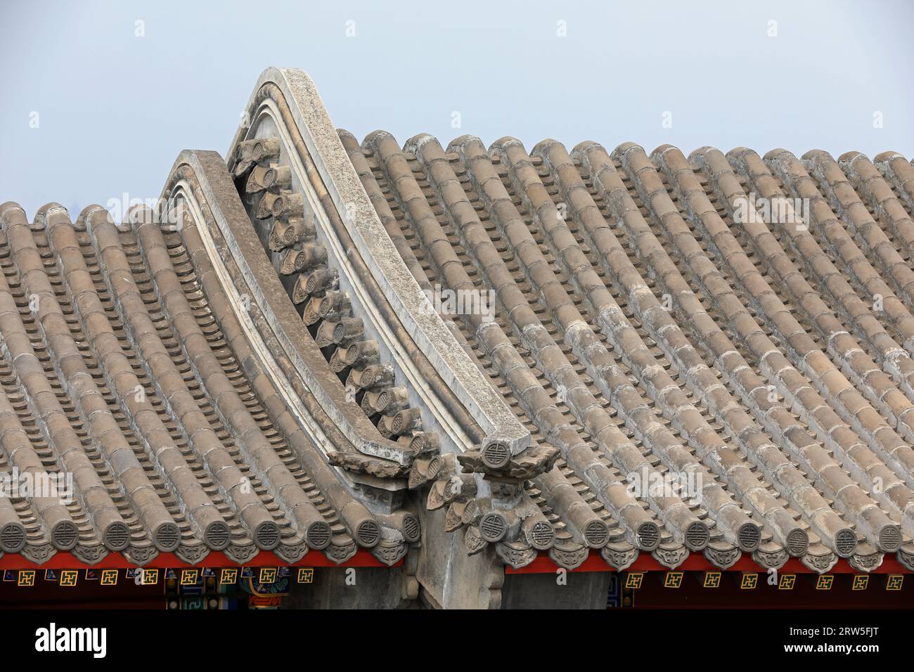 Chinese traditional ridge architectural landscape, Beijing Stock Photo ...