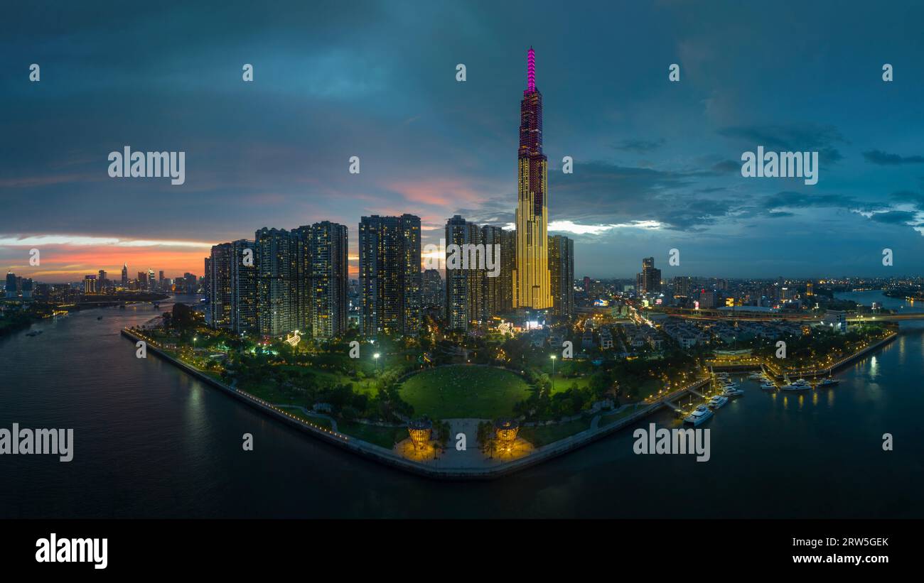 August 12, 2023: Panorama of Landmark residential area, where the 81 ...