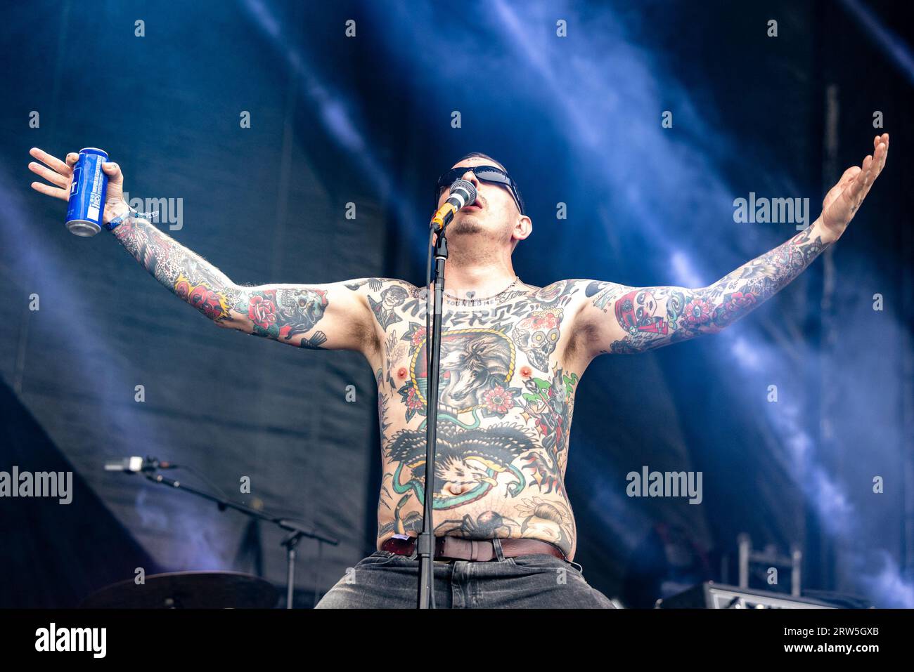 Chicago, USA. 16th Sep, 2023. Sebastian Murphy of Viagra Boys during ...