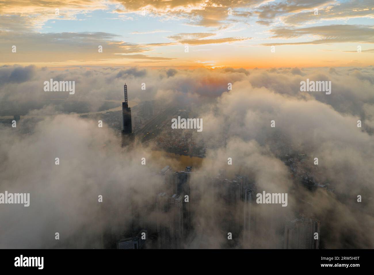 August 12, 2023: Panorama of Landmark residential area, where the 81 ...
