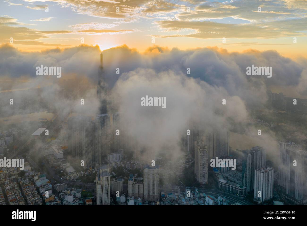August 12, 2023: Panorama of Landmark residential area, where the 81 ...