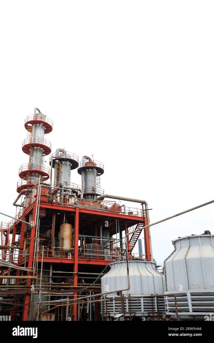 Mechanical equipment in refinery area Stock Photo - Alamy