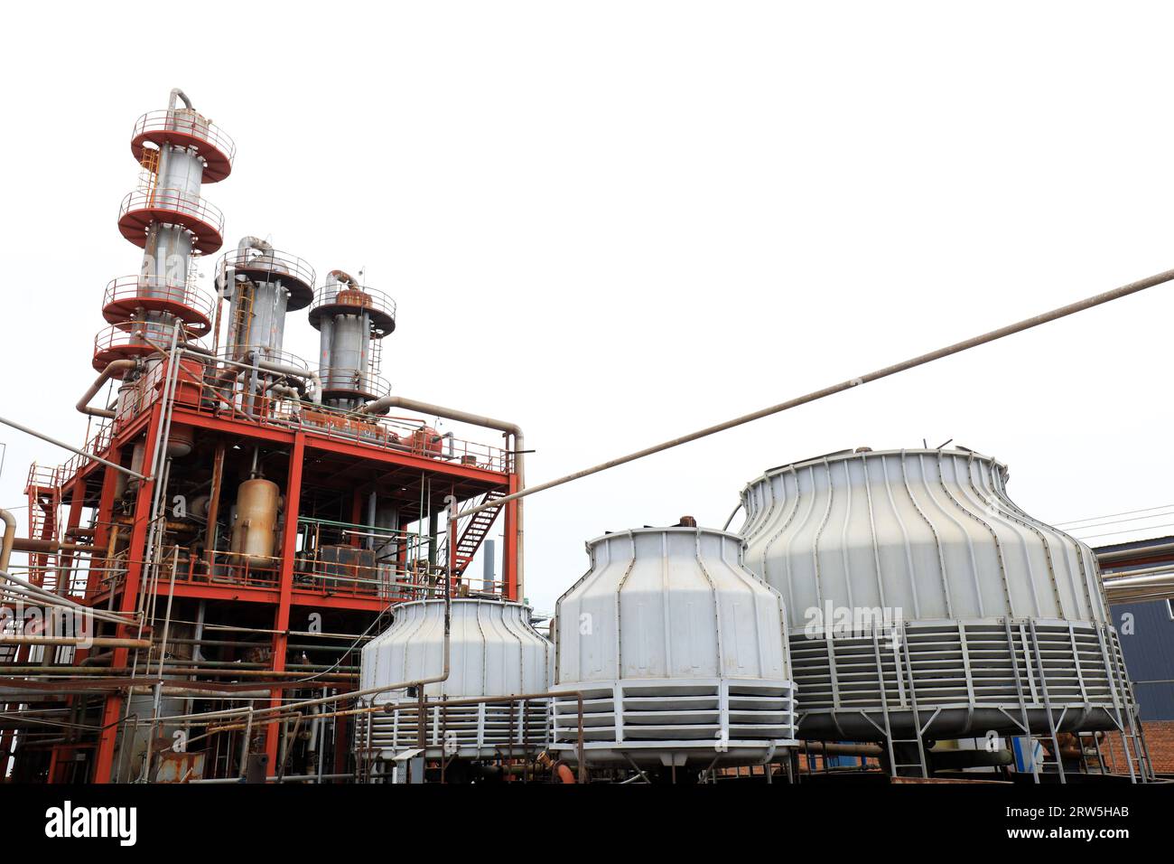 Mechanical equipment in refinery area Stock Photo - Alamy