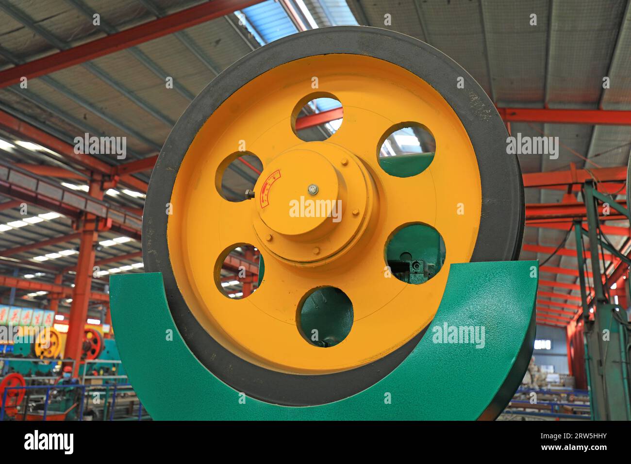Shovel making machinery and equipment on the production line Stock ...