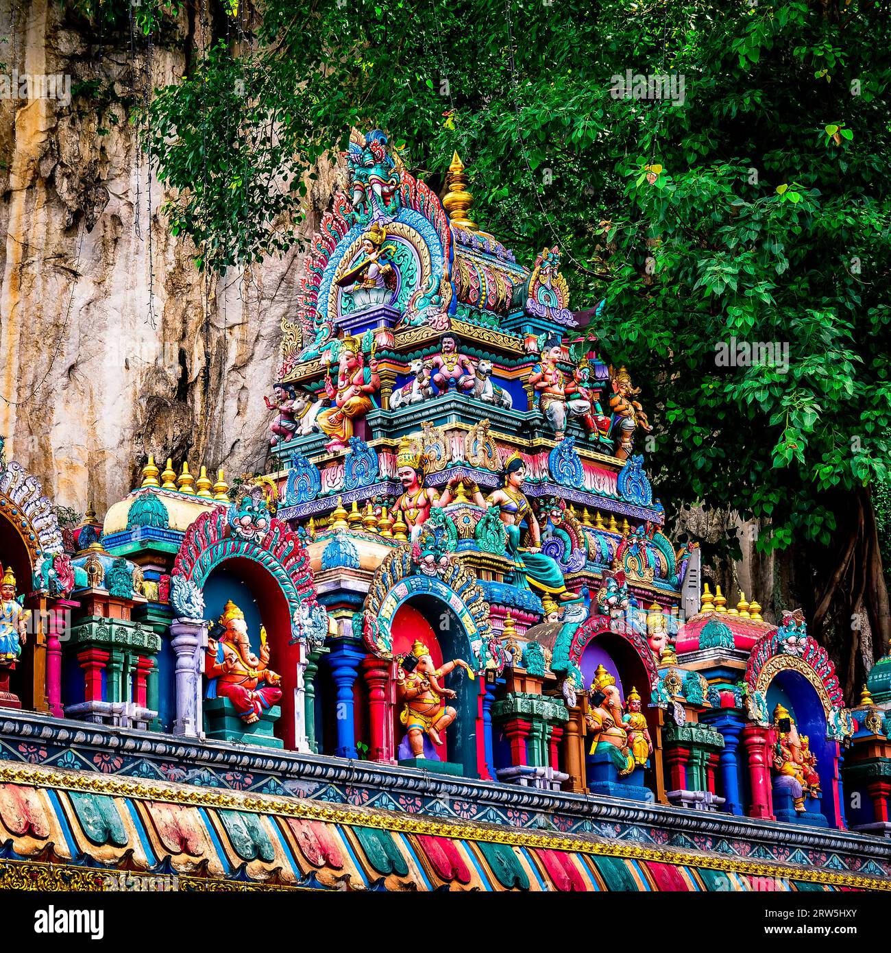 Batu cave, hinduism temple in a sunny day in Kuala Lumpur, Malaysia ...