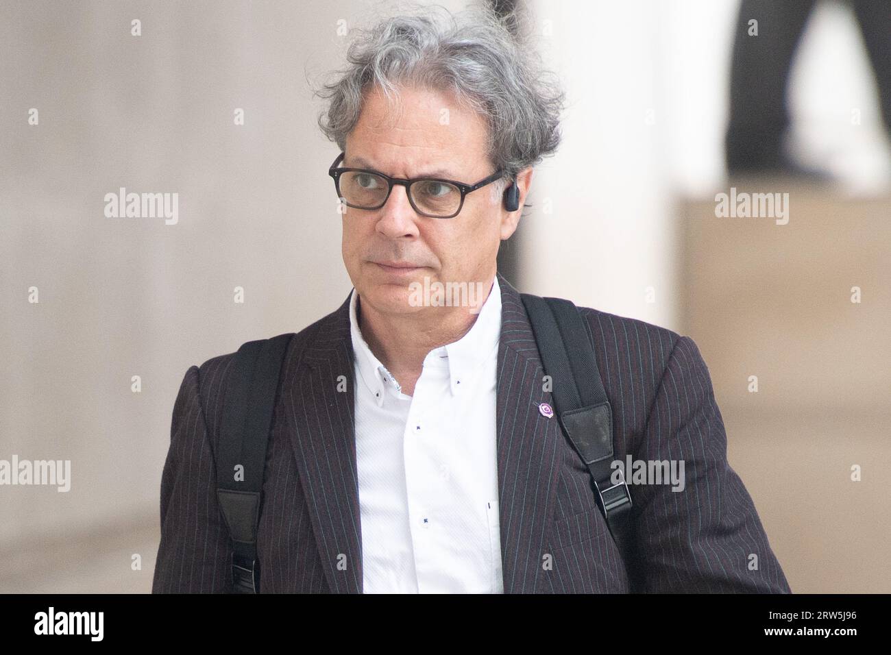 London, UK. 17 Sep 2023. Online safety campaigner Ian Russell arrives ...