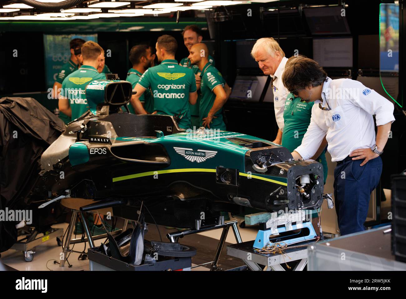 Singapore, Singapore. 17th Sep, 2023. FIA (Fédération Internationale de l'Automobile) personnel ...