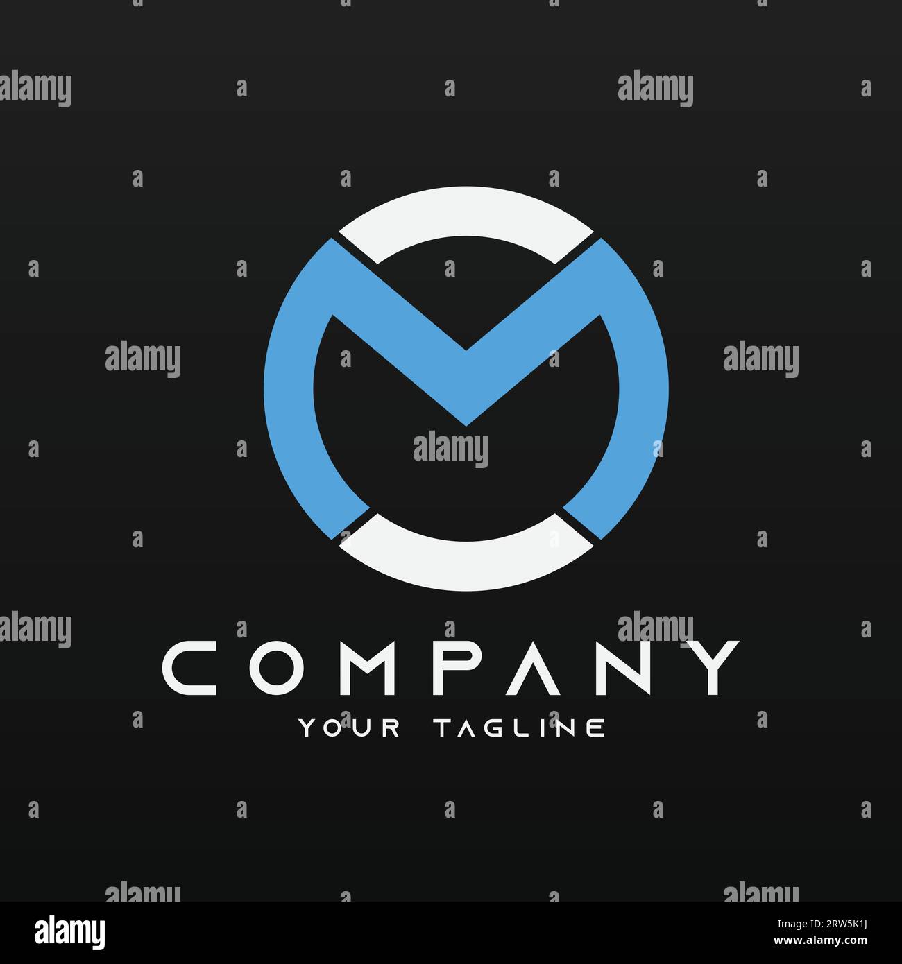 M name logo Stock Vector Images - Alamy