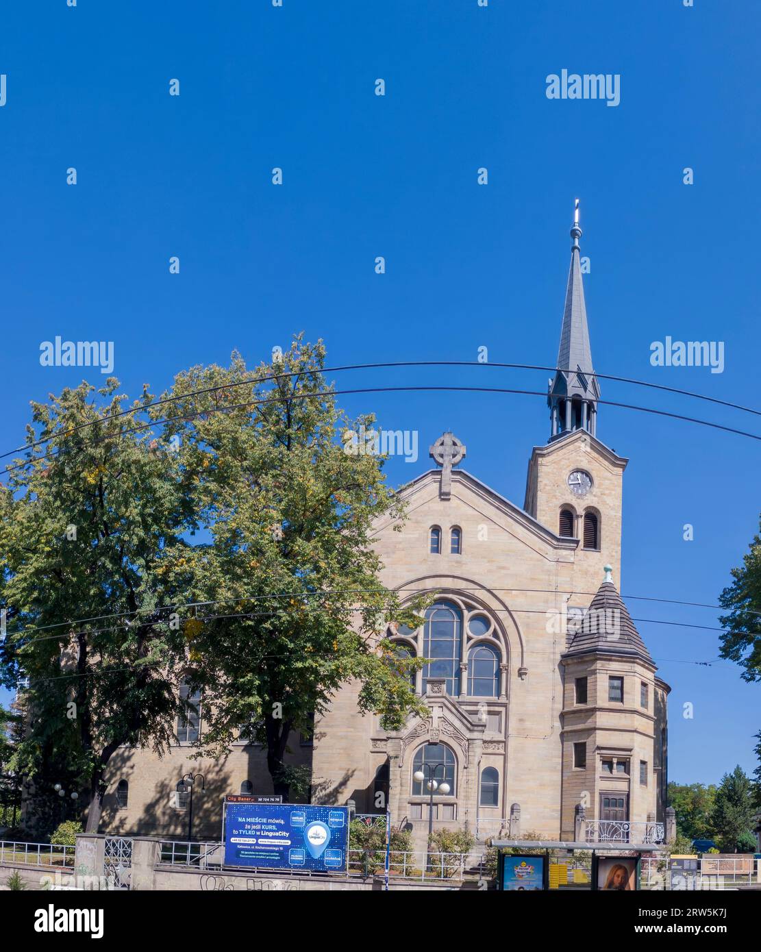 The Lutheran Cathedral of Resurrection in Katowice, Poland Stock Photo ...