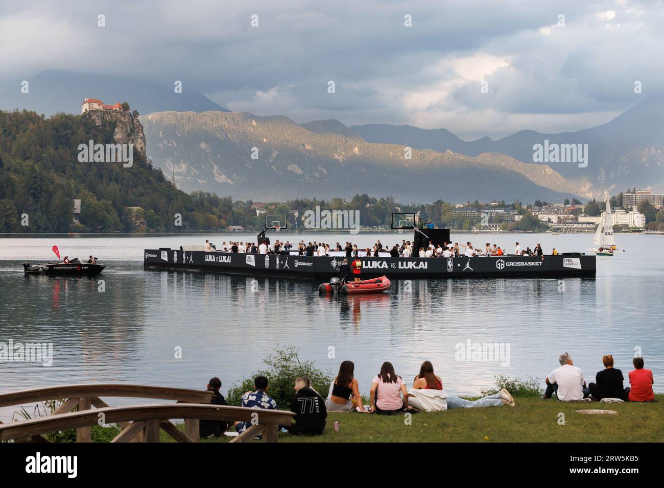 Bled, Slovenia. 16th Sep, 2023. A basketball tournament takes place on ...