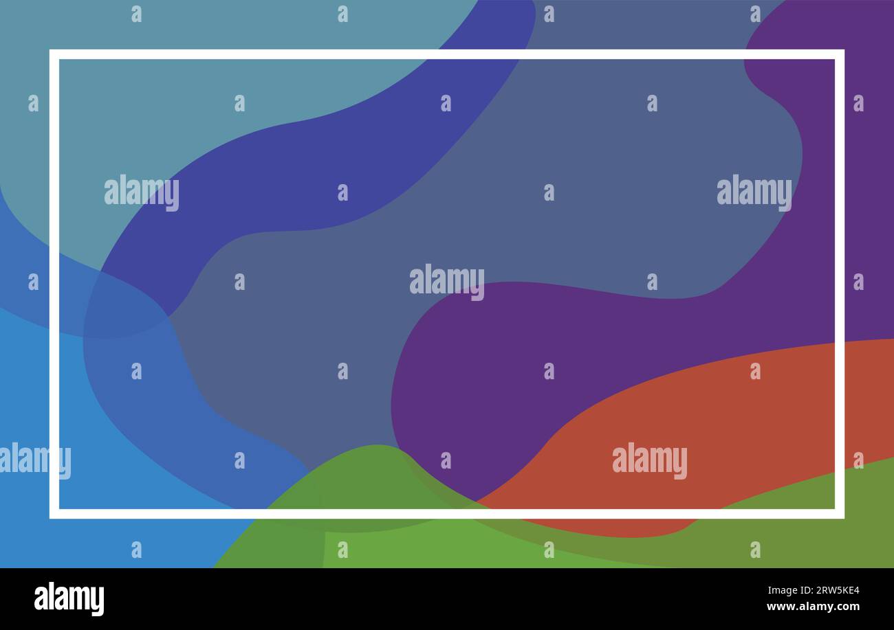 abstract colorful background, square border inside background Stock ...