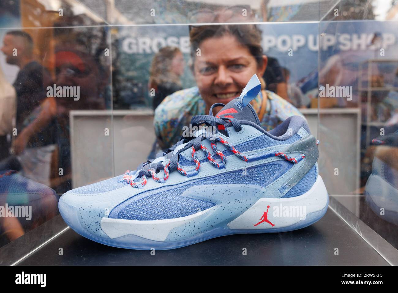 Bled, Slovenia. 16th Sep, 2023. Luka Doncic's second signature Jordan ...