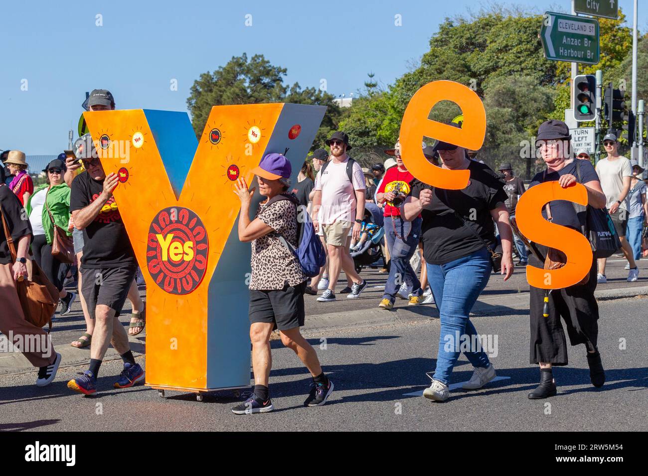 Sydney, Australia. 17 Sep 2023. The 'YES 2023' rally and march in ...