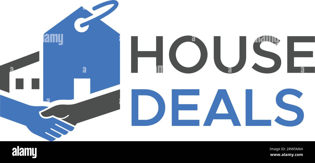 Modern HOUSE DEALS Hand Handshake logo design Stock Vector Image & Art ...