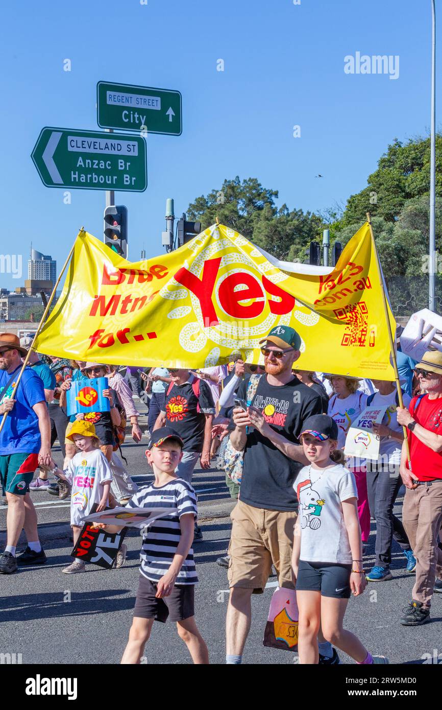 Sydney, Australia. 17 Sep 2023. The 'YES 2023' rally and march in ...