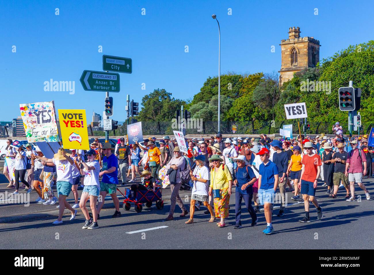 Sydney, Australia. 17 Sep 2023. The 'YES 2023' rally and march in ...