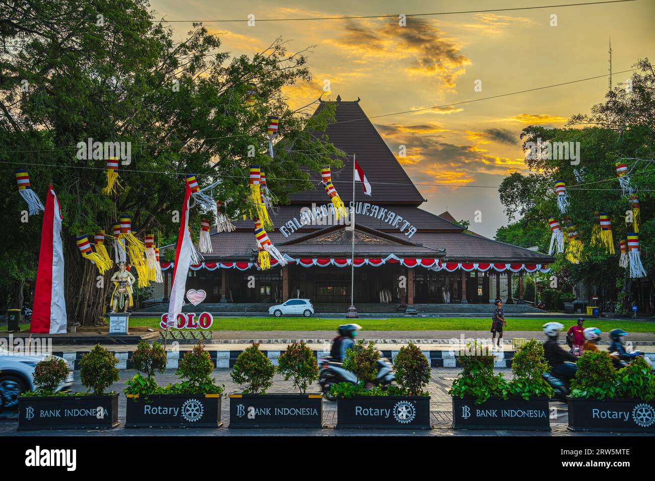 Indonesia java solo surakarta palace hi-res stock photography and ...