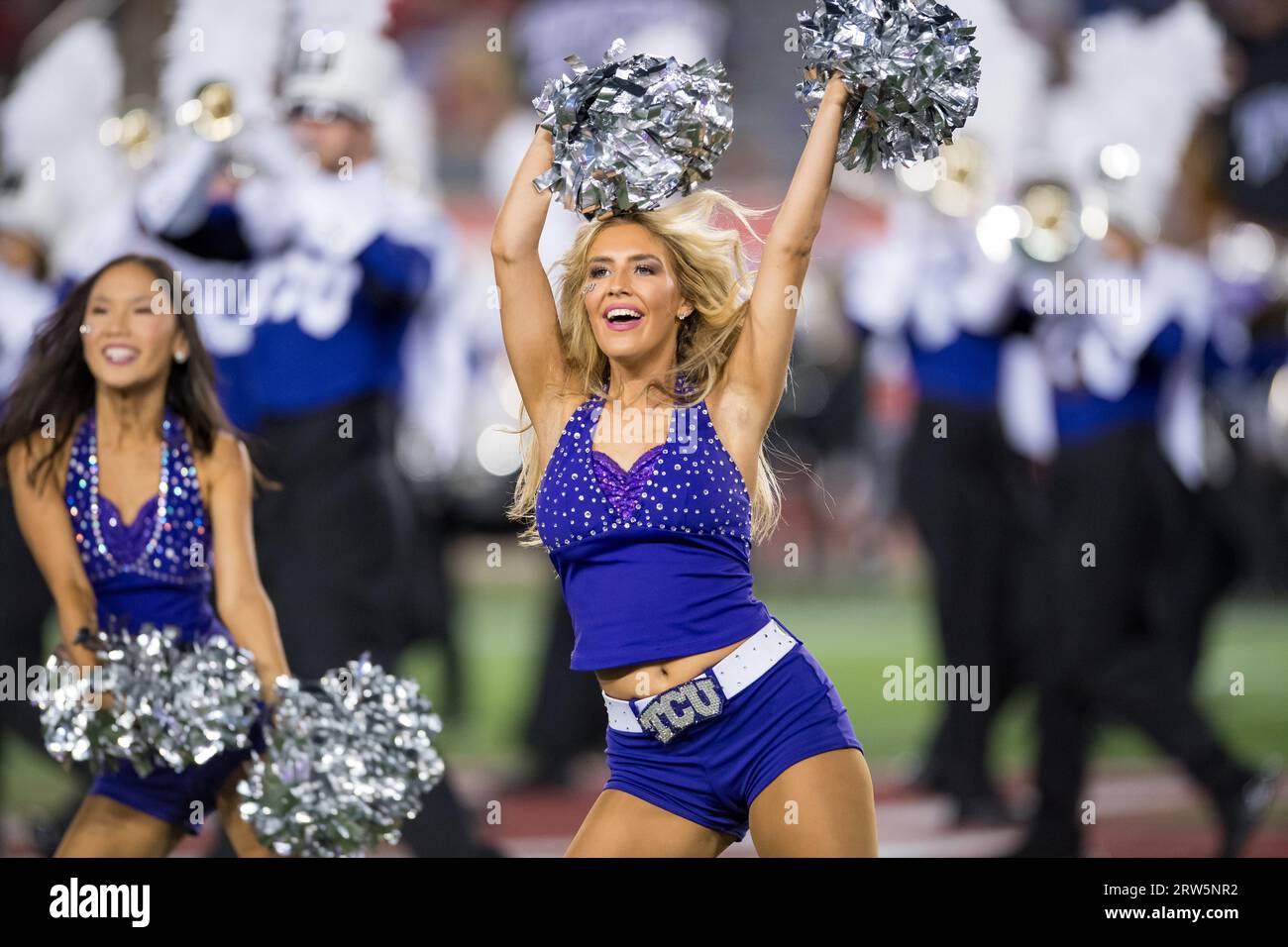 Houston, TX, USA. 16th Sep, 2023. The TCU Showgirls dance team performs ...