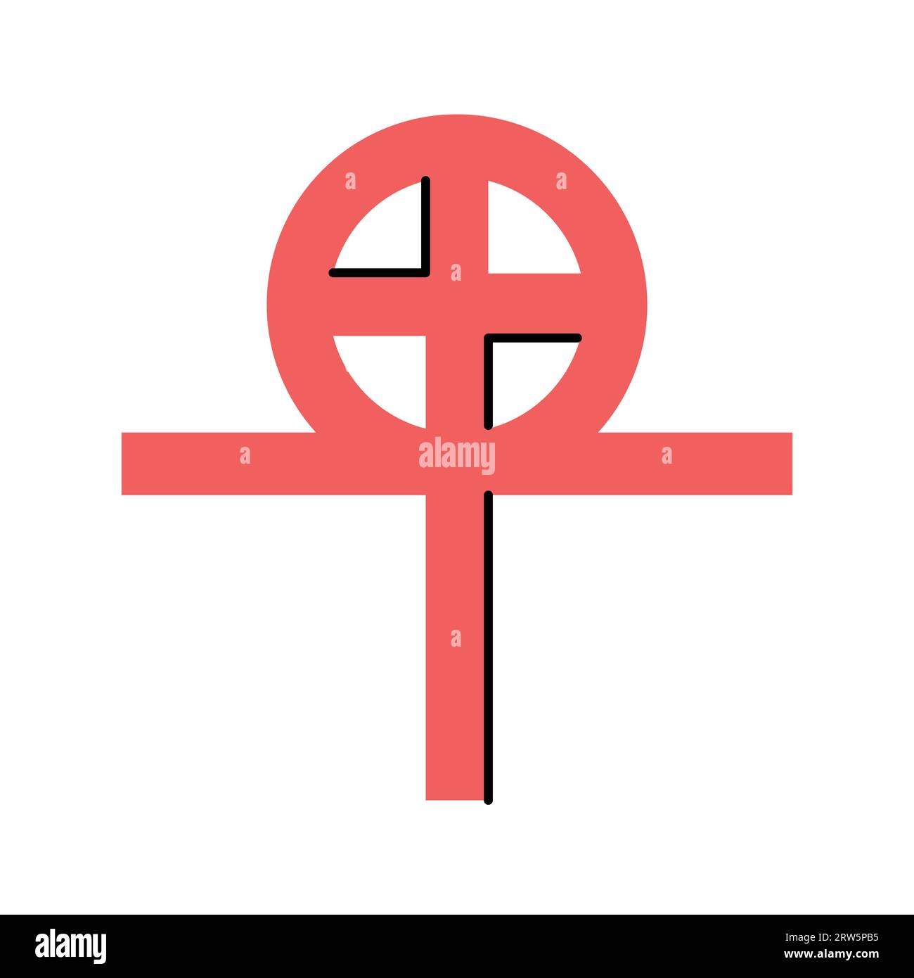 Gnosticism color concept. Religion isolated element. Digital ...