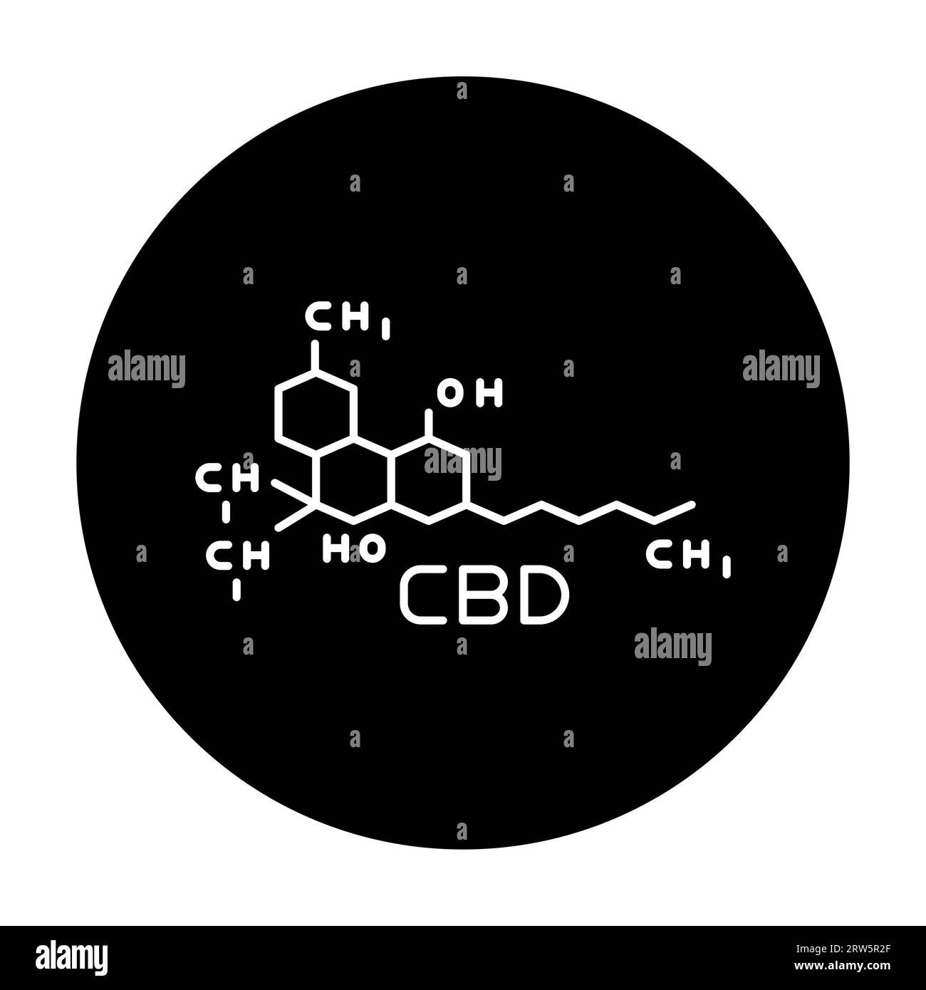 Thc molecule Black and White Stock Photos & Images - Alamy