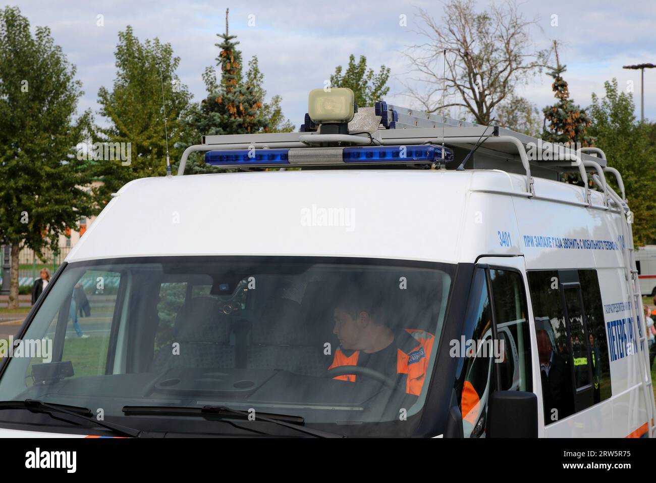 Saint Petersburg, Russia. 16th Sep, 2023. The car of the Emergency ...
