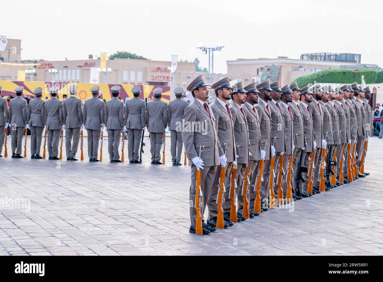 Army Soldier Parade in style at Katara cultural village Stock Photo - Alamy