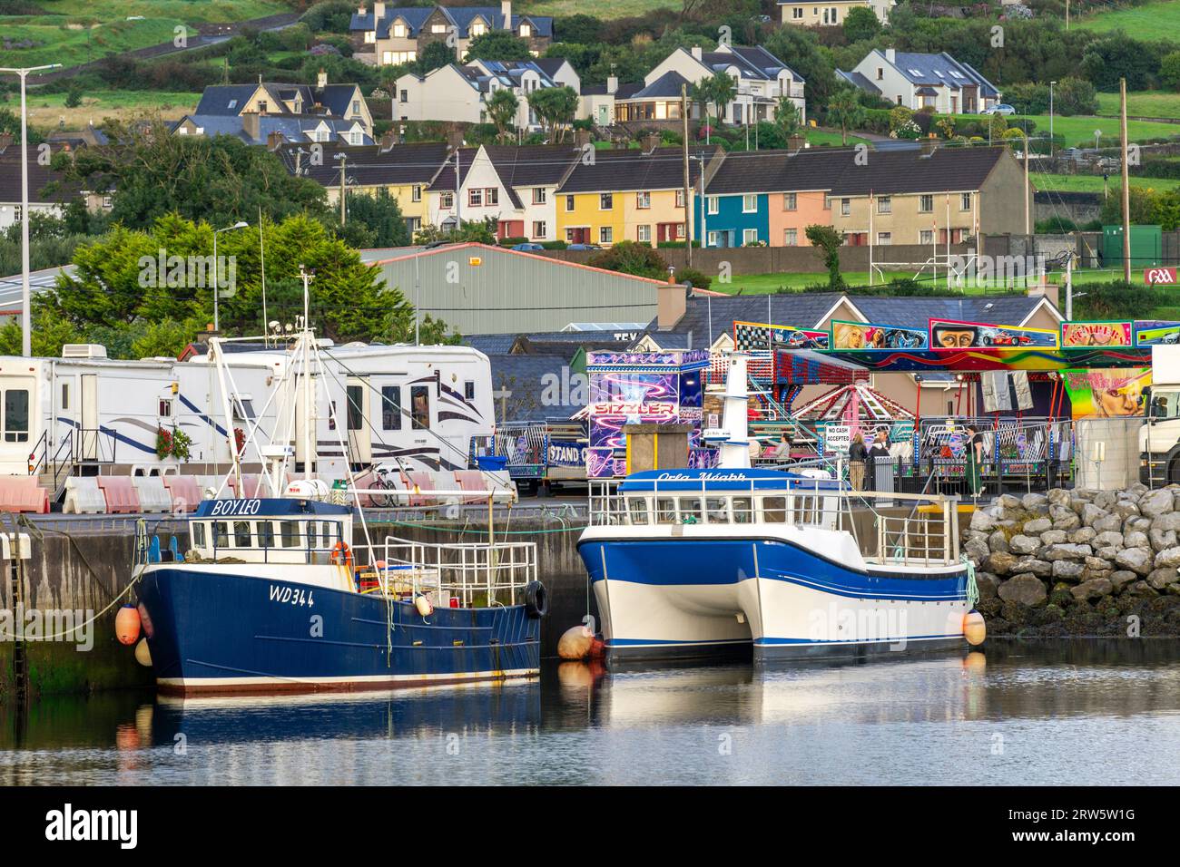 fishing boat in Dingle Harbour, Dingle Town, County Kerry, Ireland ...