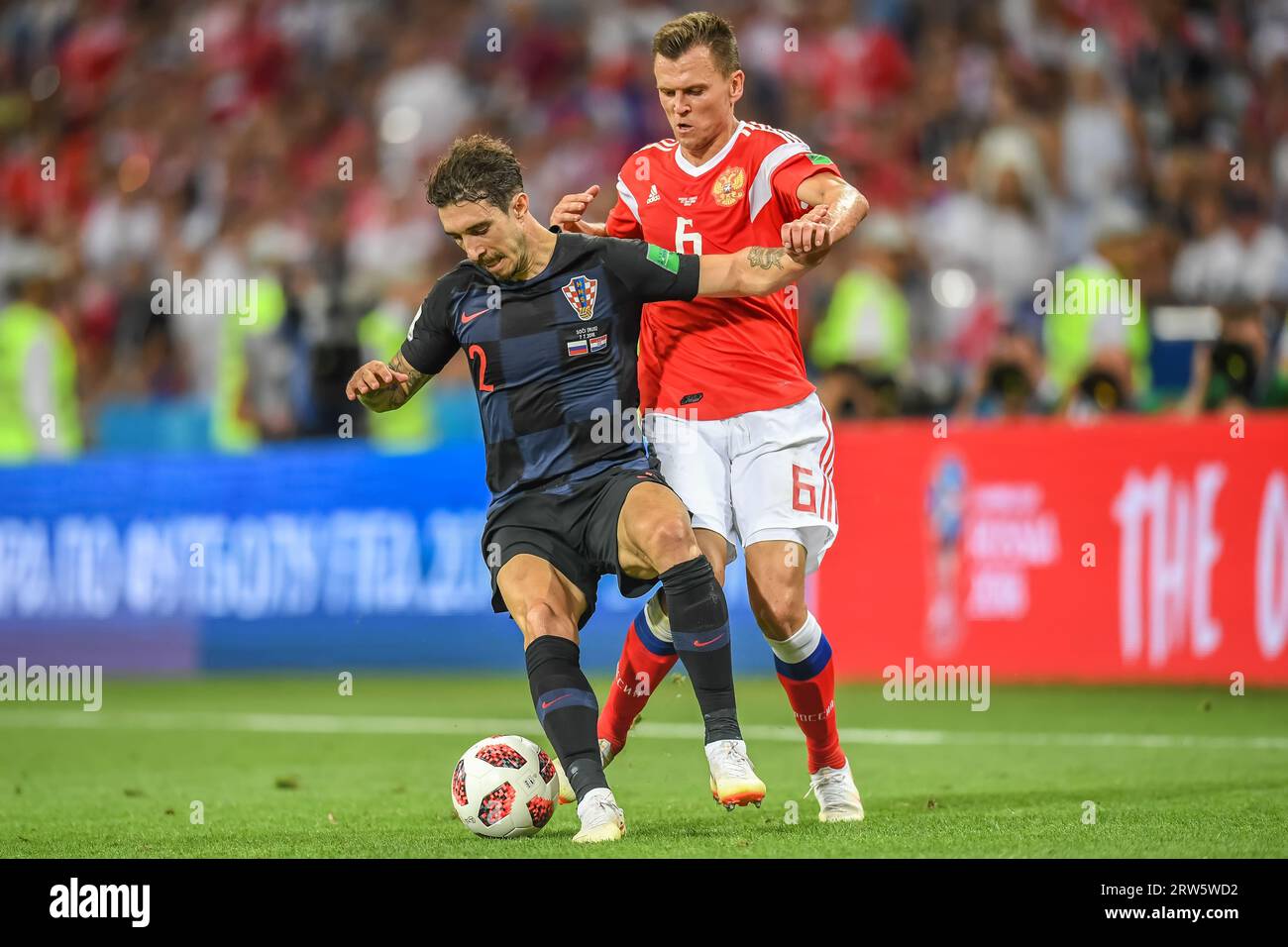 Sochi, Russia – July 7, 2018. Croatia national football team right-back ...