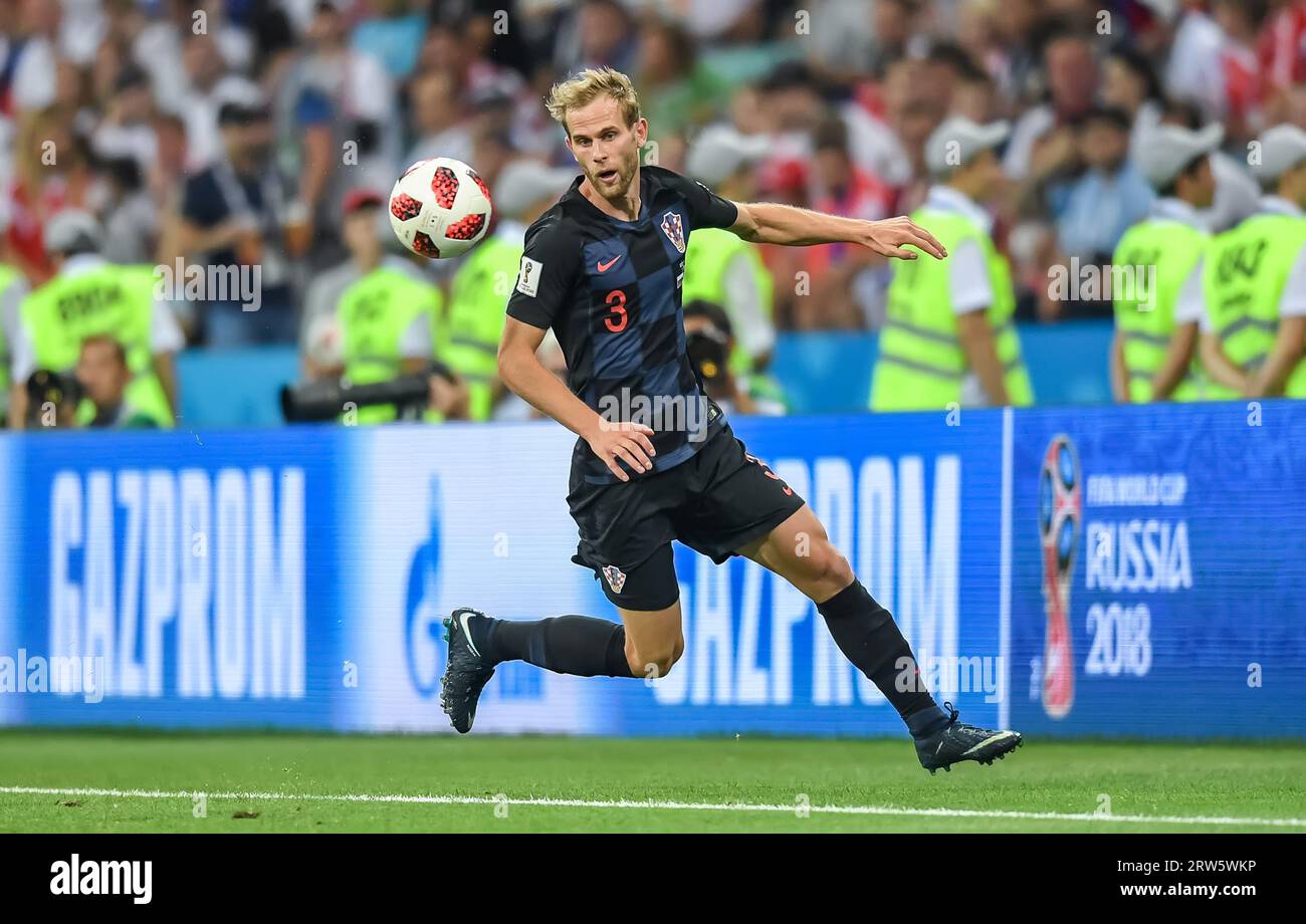 Sochi, Russia – July 7, 2018. Croatia national football team left-back ...