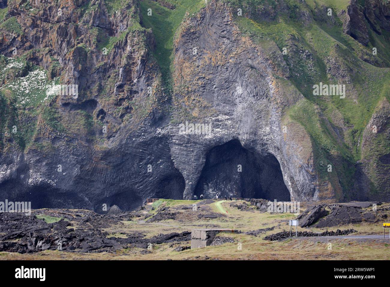 Bizarre rock formation at Halldorsskora or Elephant Rock on the coast ...