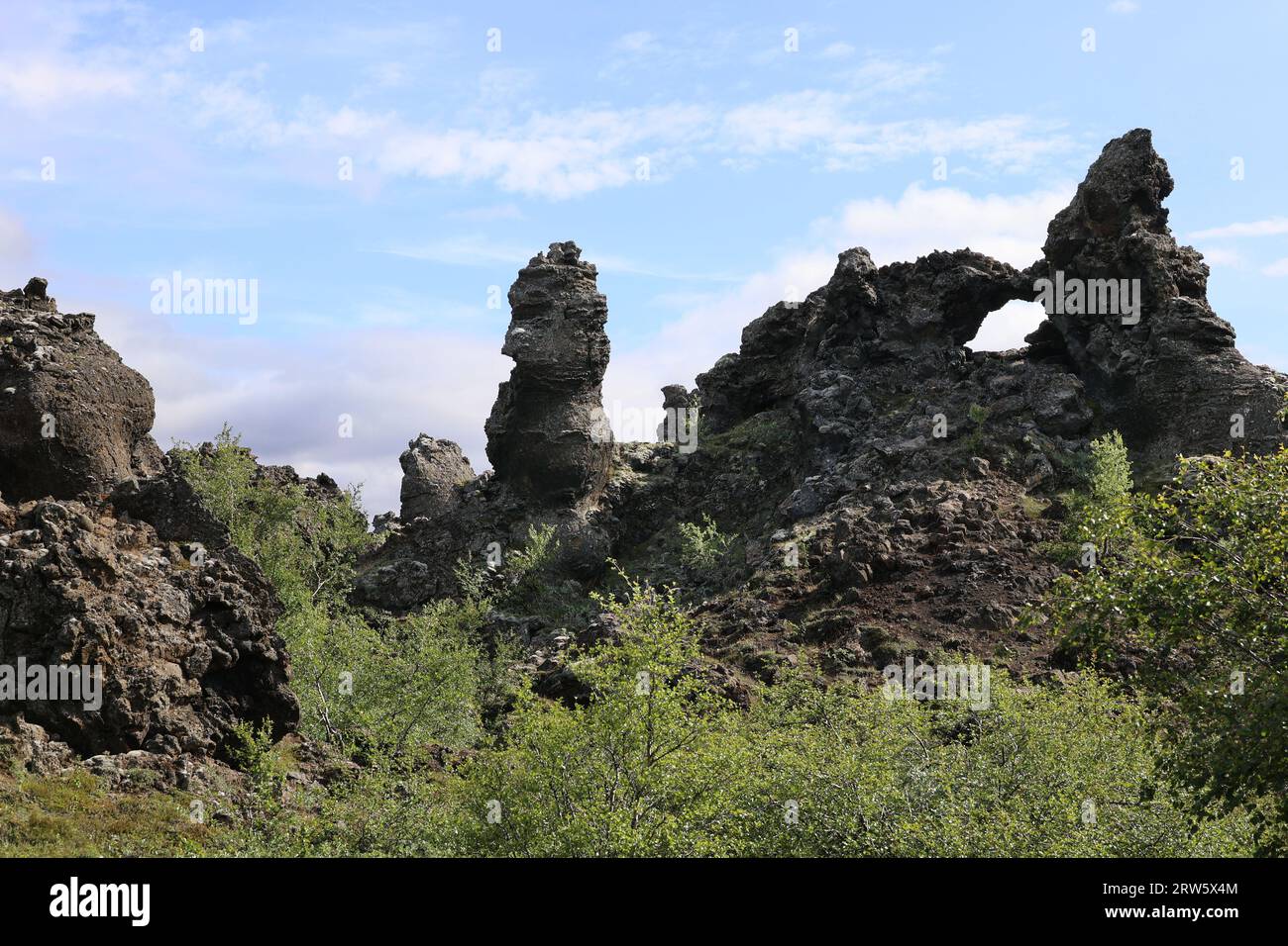Lava labyrinth from Dimmuborgir-Iceland Stock Photo - Alamy