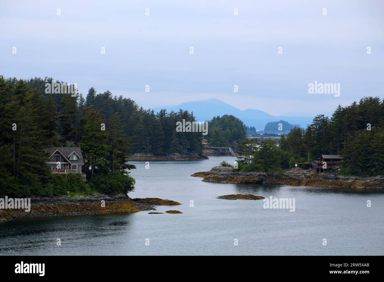 Alaska, small Islands in Sitka Sound, United States Stock Photo - Alamy