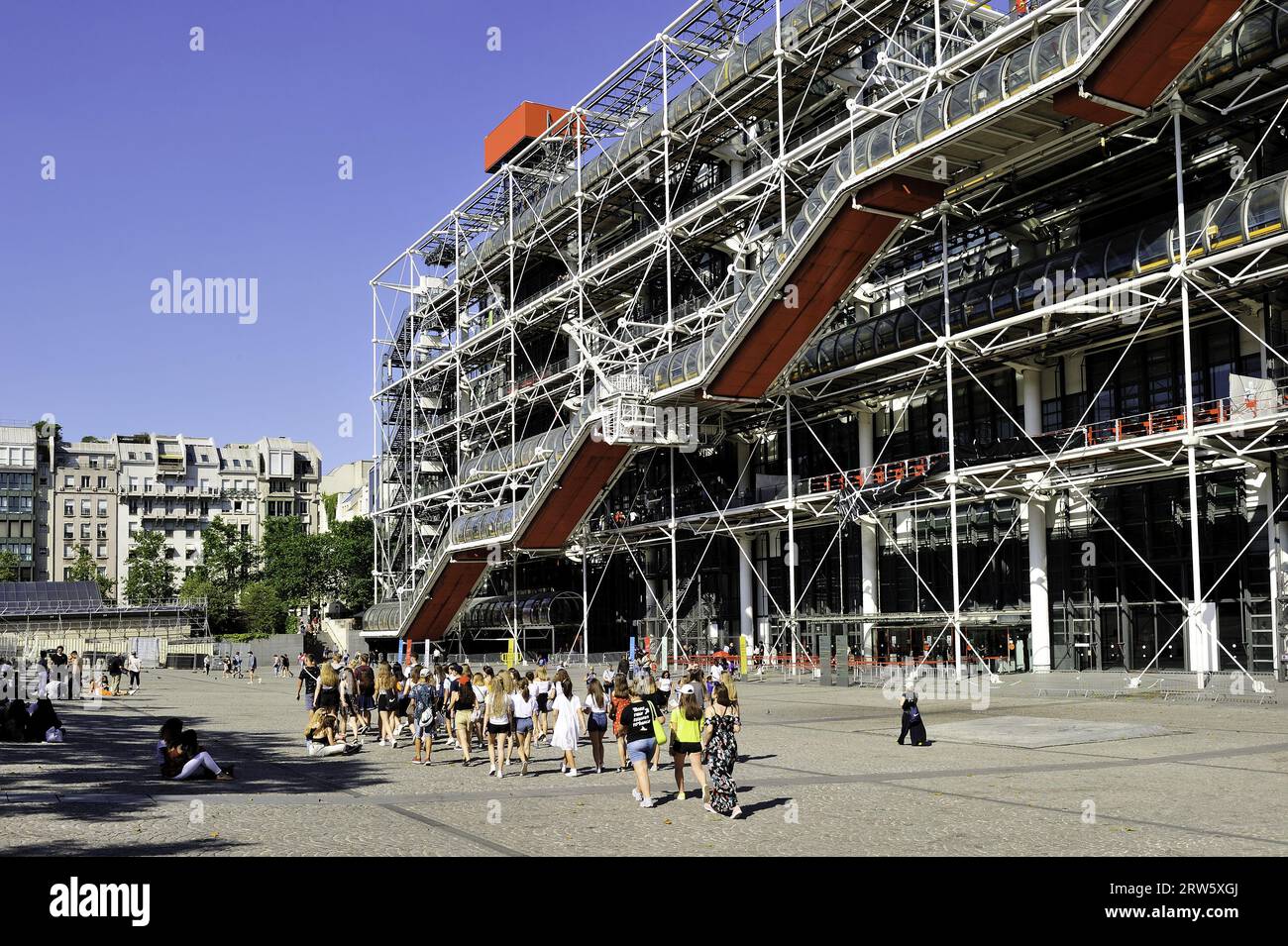 FRANCE, PARIS (75) 4TH ARRONDISSEMENT, CENTRE POMPIDOU MUSEUM Stock ...
