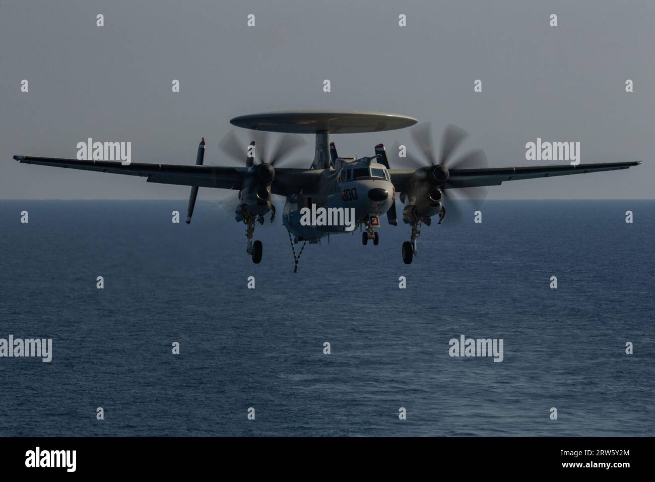 An E-2D Hawkeye approaches the flight deck USS Gerald R. Ford (CVN 78 ...