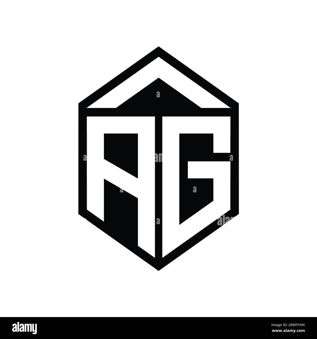 Ag initial logo hi-res stock photography and images - Alamy
