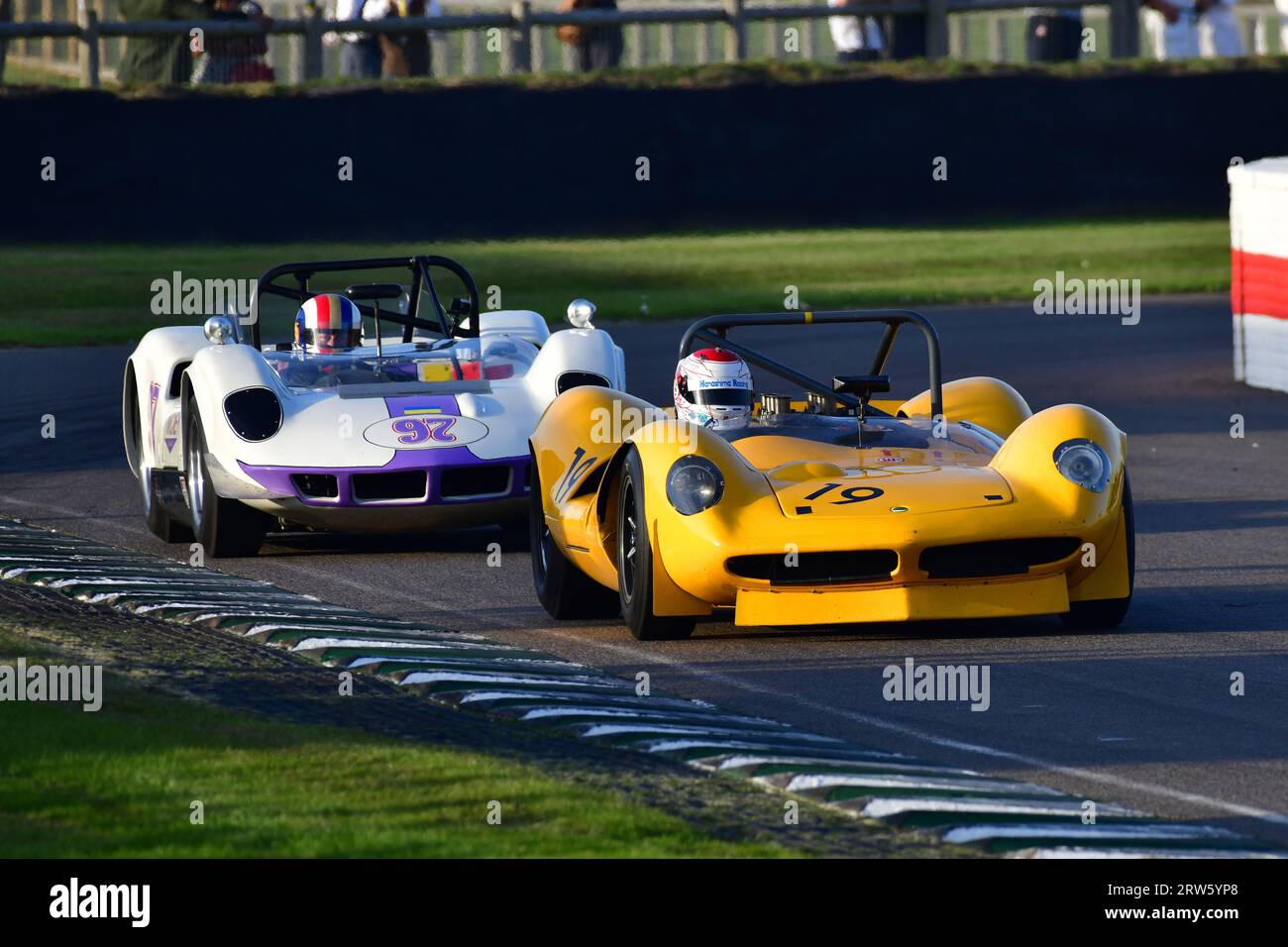 Katsuaki Kubota, Lotus-Ford 30, Adam Sykes, McLaren-Chevrolet M1A ...