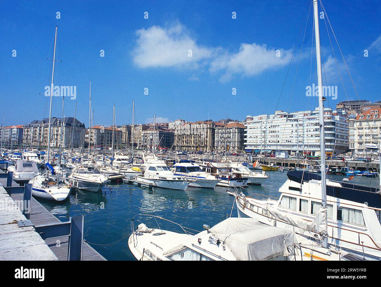 Puerto Chico harbour. Santander, Spain Stock Photo - Alamy