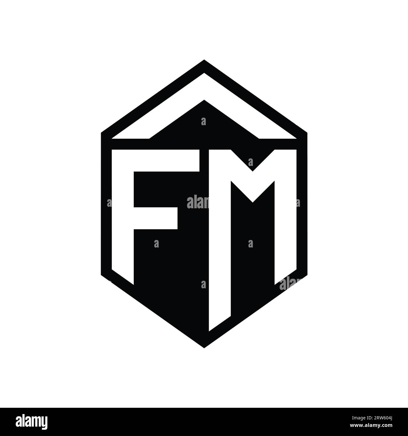 Fm letter logo hi-res stock photography and images - Alamy