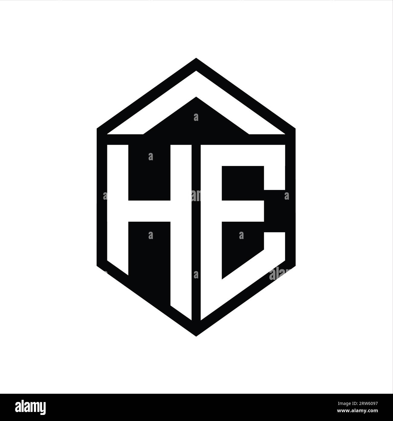 Simple hexagon shield hi-res stock photography and images - Alamy