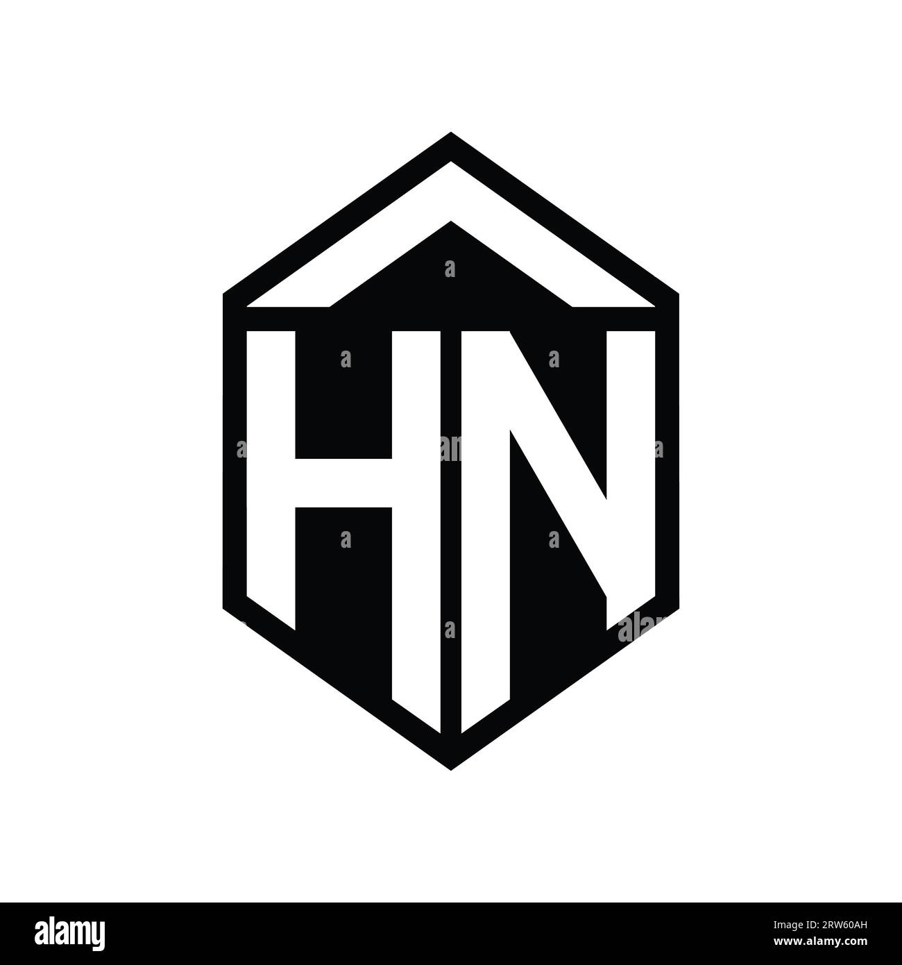 Letter hn logo hi-res stock photography and images - Alamy