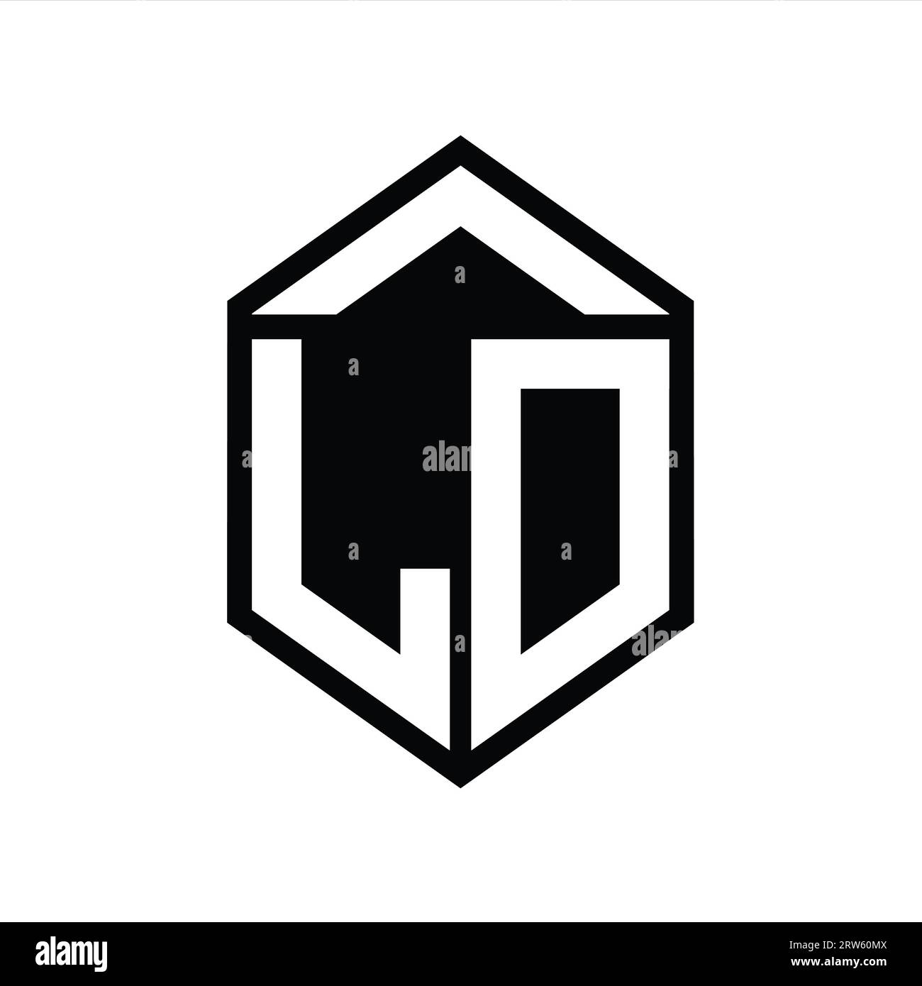 Letter ld logo design hi-res stock photography and images - Alamy