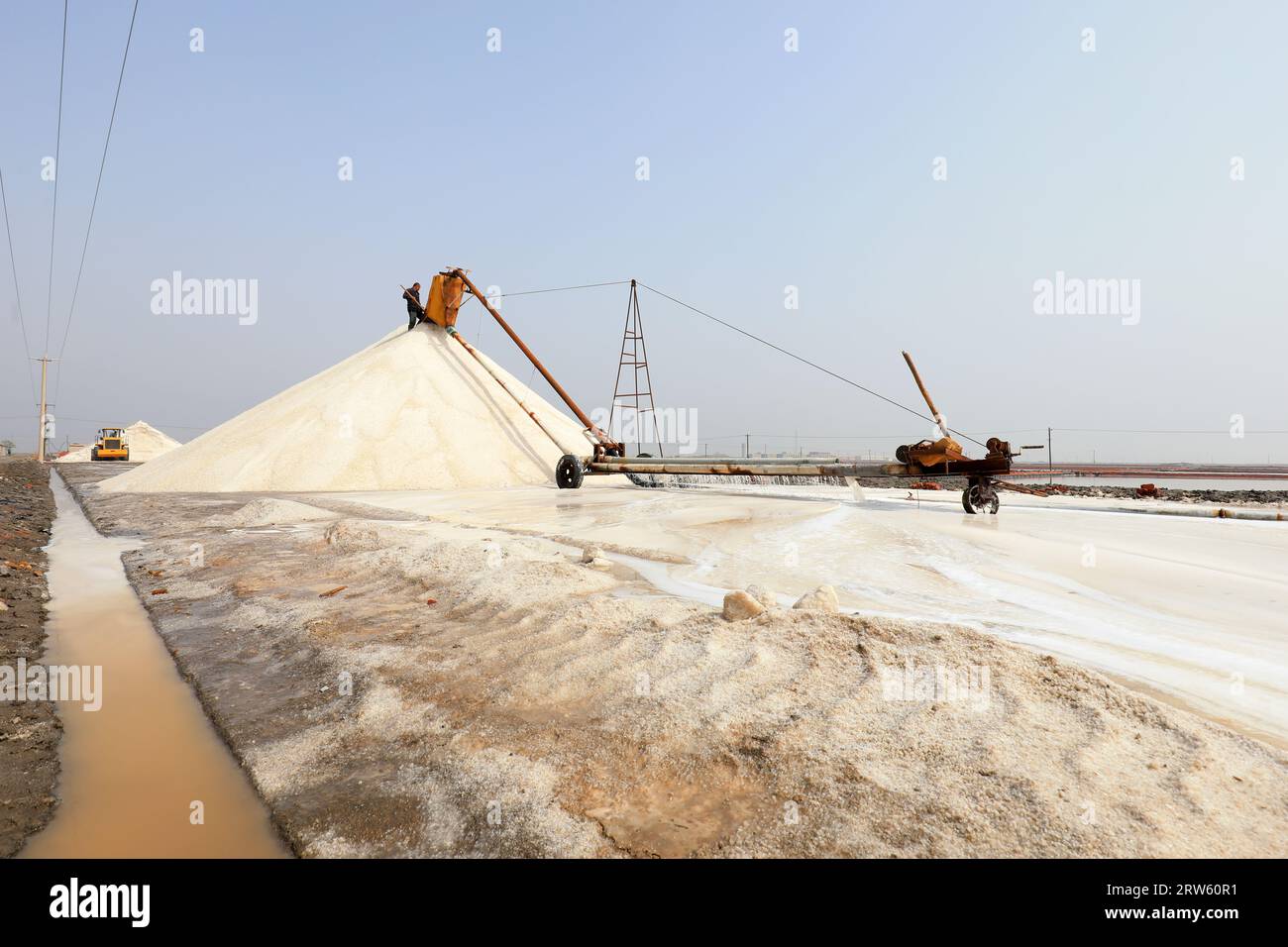 Salt production of a hi-res stock photography and images - Alamy