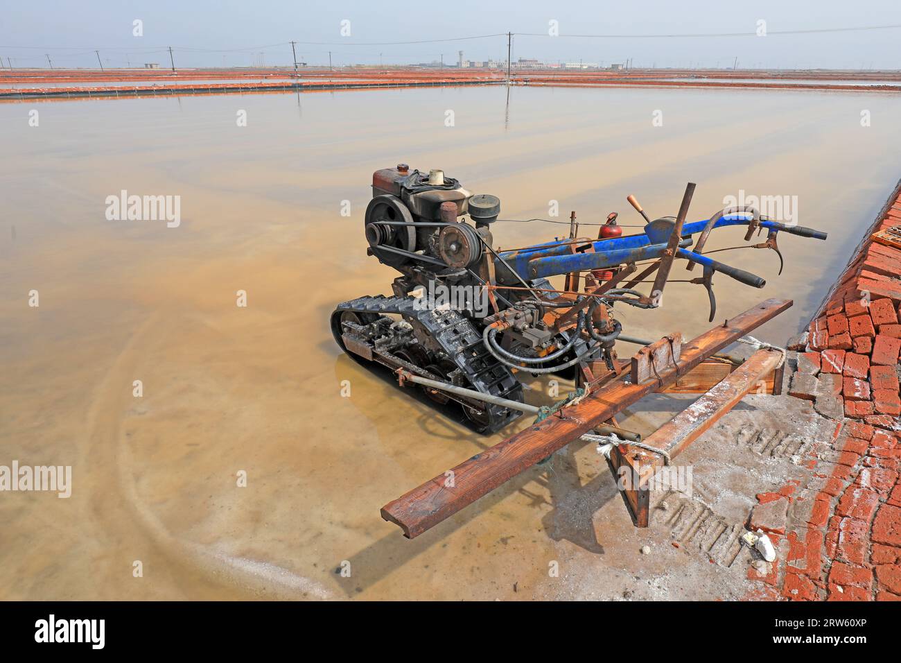Raking salt hi-res stock photography and images - Alamy