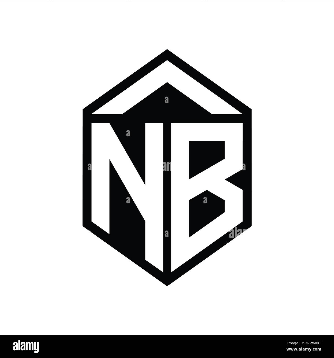 Nb letter logo hi-res stock photography and images - Alamy