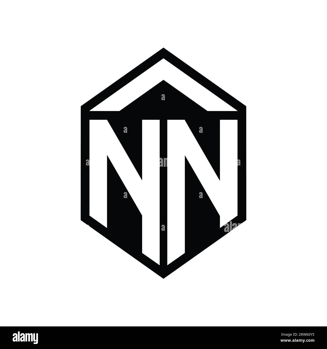 Nn letter logo hi-res stock photography and images - Alamy