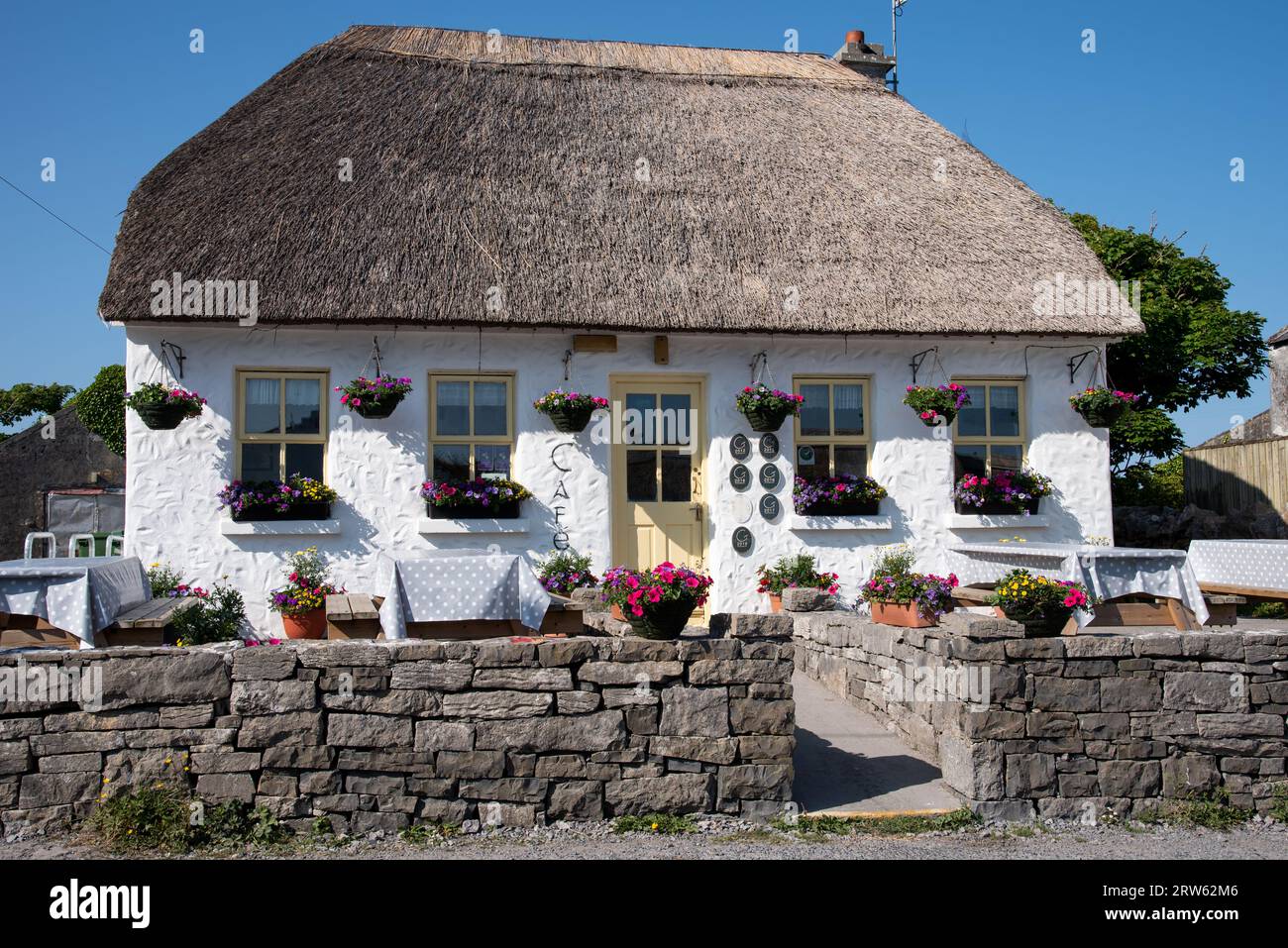Inishmore, Galway, Ireland - 03 June, 2023. Kilmurvey village on ...