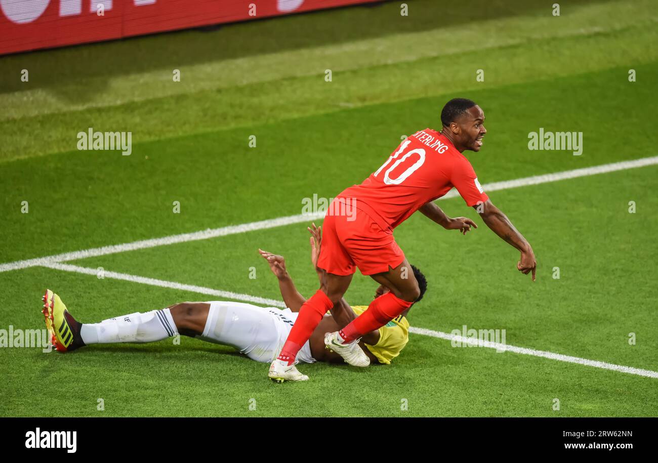 Moscow, Russia – July 3, 2018. England national football team winger ...